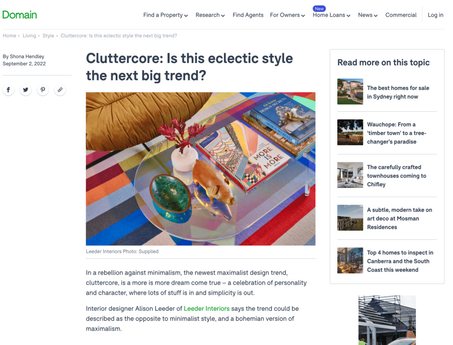 Cluttercore: Is this eclectic style the next big trend? - Leeder ...